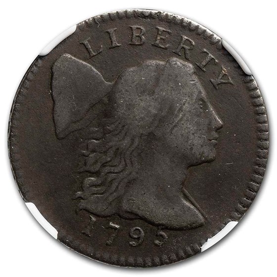 Buy 1795 Large Cent Lettered Edge F-15 NGC (Brown) | APMEX