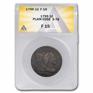 Buy 1795 Large Cent Plain Edge Fine-15 ANACS | APMEX