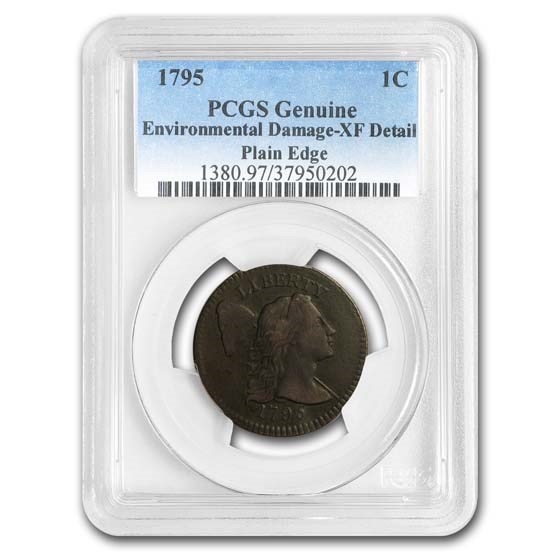 Buy 1795 Large Cent XF Details PCGS (Plain Edge) | APMEX