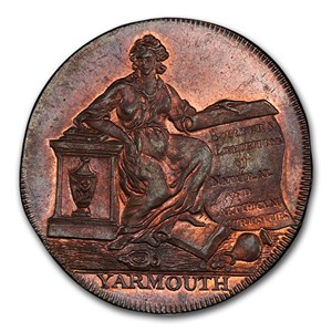 Buy 1796 Condor Token Norfolk Halfpenny MS-65 PCGS (Red/Brown) | APMEX