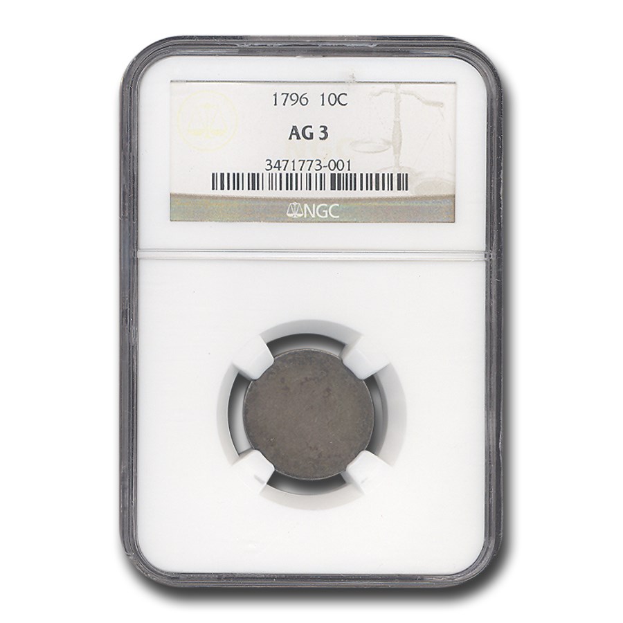 Buy 1796 Draped Bust Dime AG-3 NGC | APMEX