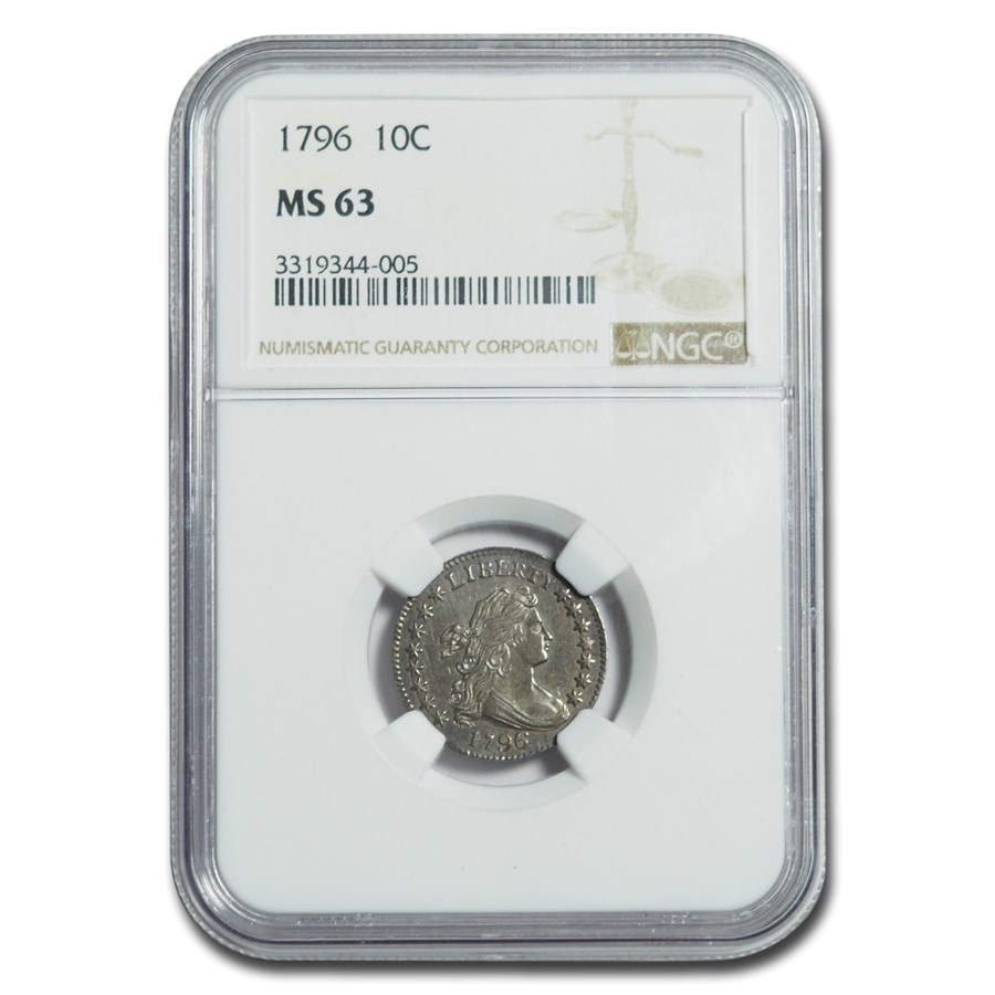 Buy 1796 Draped Bust Dime MS-63 NGC | APMEX