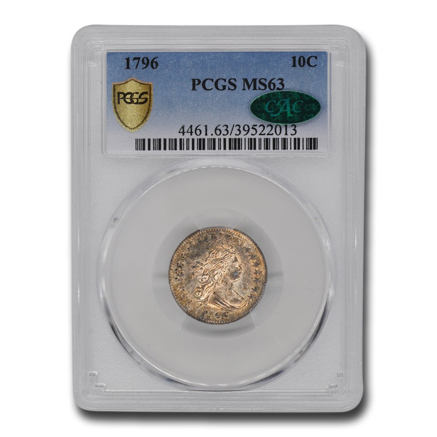 Buy 1796 Draped Bust Dime MS-63 PCGS CAC | APMEX