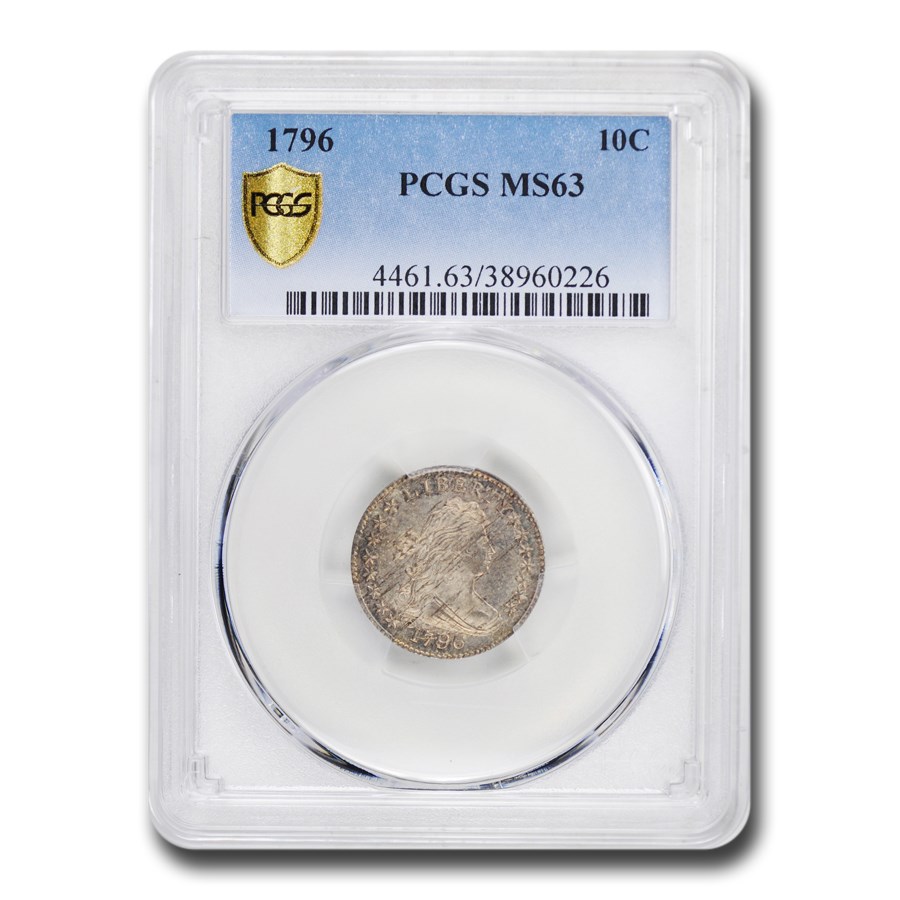 Buy 1796 Draped Bust Dime MS-63 PCGS | APMEX