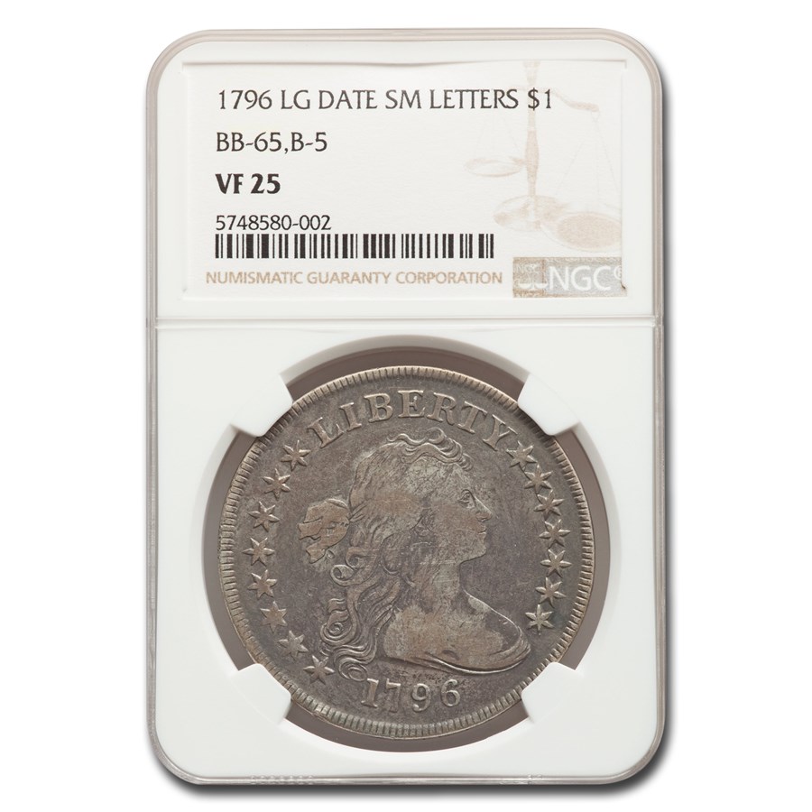 Buy 1796 Draped Bust Dollar VF-25 NGC (Lg Date, Sm Letters, BB-6 B-5 ...