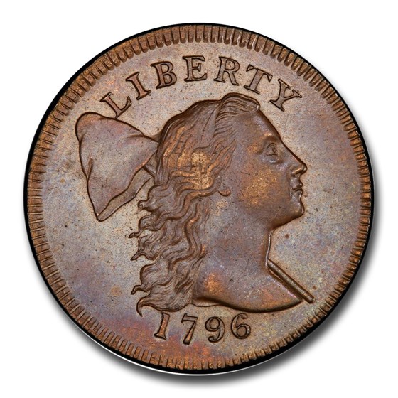 Buy 1796 Flowing Hair Liberty Cap Large Cent MS-63 | APMEX