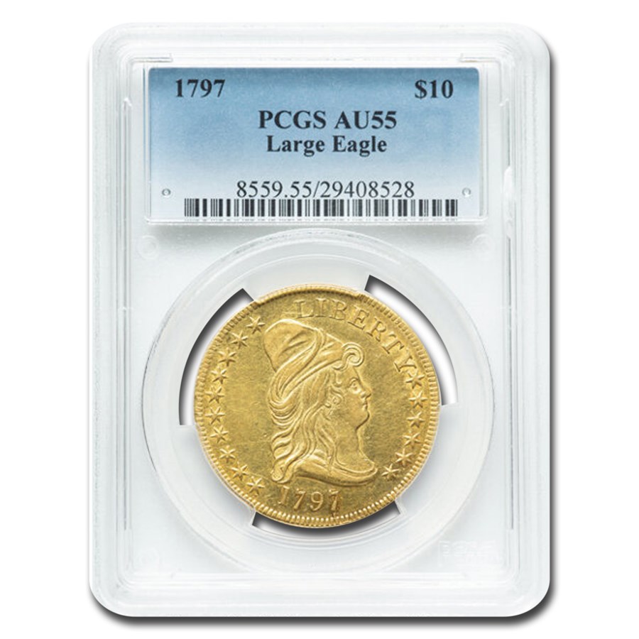 Buy 1797 $10 Turban Head Gold Eagle AU-55 PCGS (Large Eagle) | APMEX