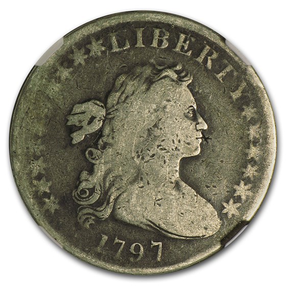 Buy 1797 Draped Bust Dollar Large Letters/10x6 Stars Good-4 NGC | APMEX