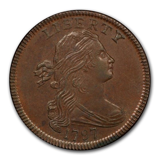 Buy 1797 Draped Bust Large Cent w/Stems MS-64 PCGS CAC (BN) | APMEX