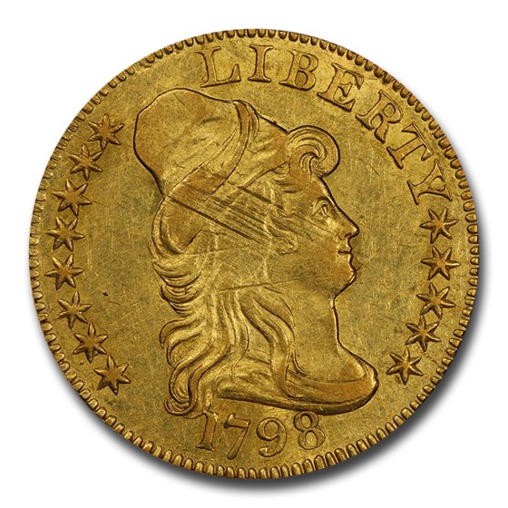 Buy 1798 Capped Bust Gold Half Eagle AU-55 Small 8 | APMEX