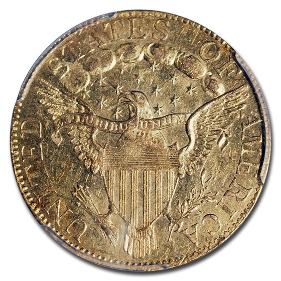 Buy 1798 $5 Gold Capped Head Half Eagle MS-61 PCGS (Lg 8 13 Star Rev) | APMEX