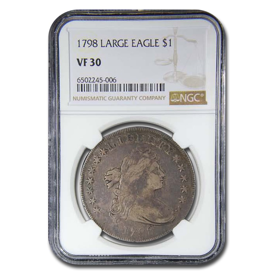 Buy 1798 Draped Bust Dollar VF-30 NGC (Large Eagle) | APMEX