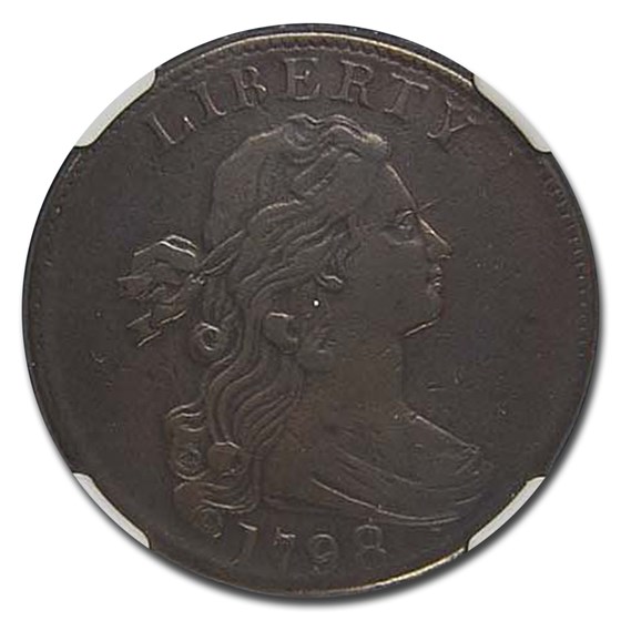 Buy 1798 Draped Bust Large Cent VF-30 NGC (Brown) | APMEX