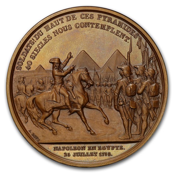 Buy 1798 France Napoleon in Egypt Bronzed Copper Medal SP-65 PCGS | APMEX