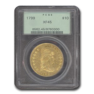 1799 $10 Turban Head Gold Eagle XF-45 PCGS