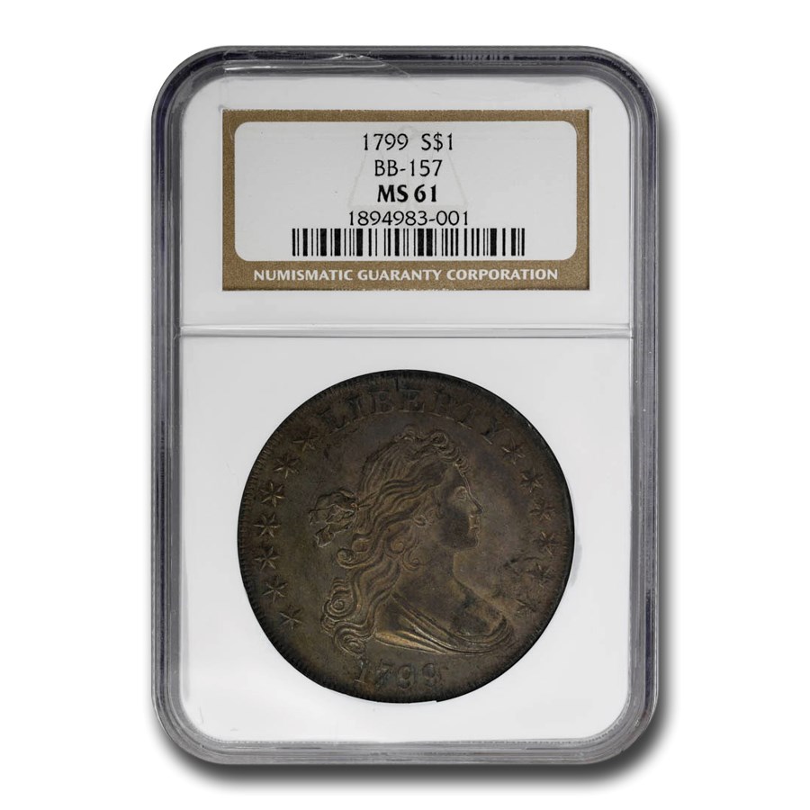Buy 1799 Draped Bust Dollar MS-61 NGC (BB-157) | APMEX