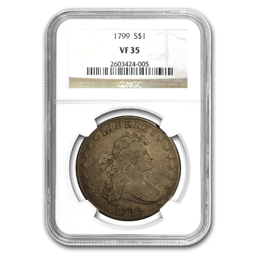 Buy 1799 Draped Bust Dollar VF-35 NGC | APMEX