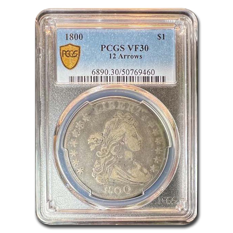 1800 Draped Bust Dollar VF-30 PCGS