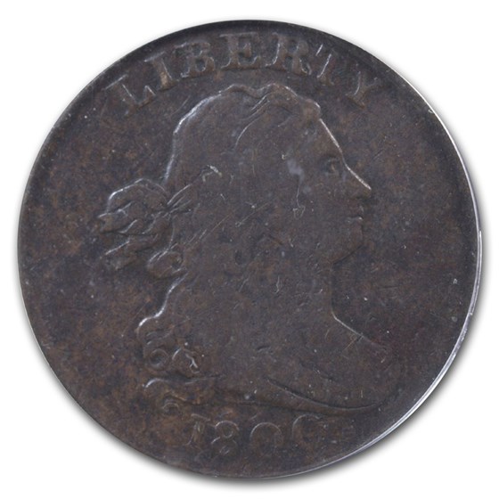 Buy 1800 Draped Bust Half Cent Fine-12 PCGS (Brown) | APMEX