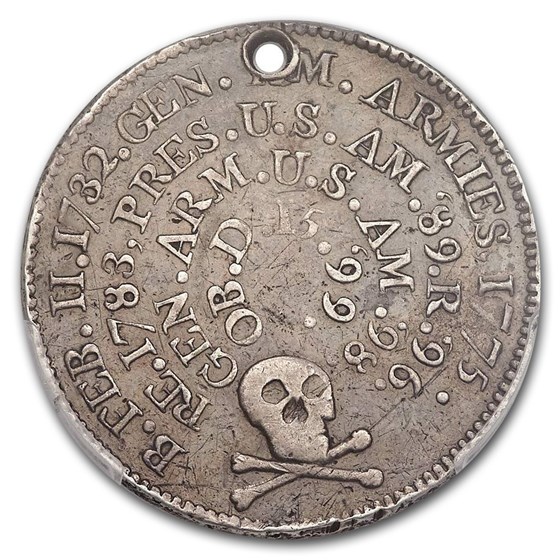 Buy 1800 Washington Funeral Medal Skull & Crossbones VF-35 PCGS | APMEX