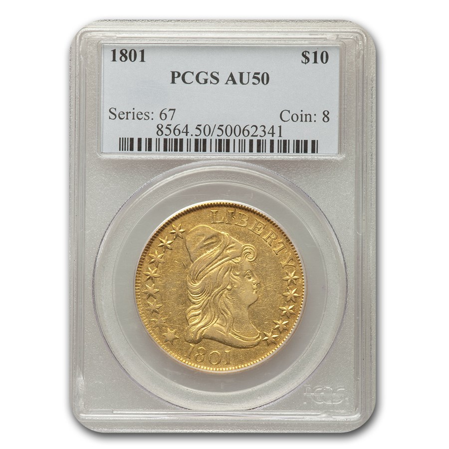 Buy 1801 $10 Turban Head Gold Eagle AU-50 PCGS | APMEX