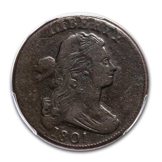 Buy 1801 Large Cent 3 Errors Reverse F-12 PCGS | APMEX