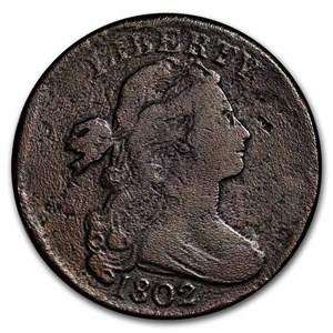Buy 1802 Large Cent Stemless VG Details (Corroded) | APMEX