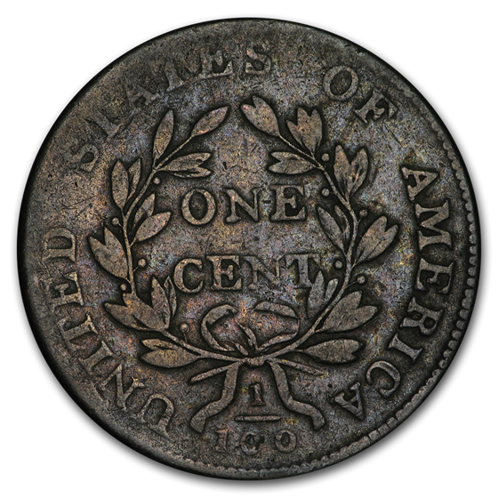 1802 Large Cent w/Stems Fine Coin For Sale | Large Cents (1793 - 1857 ...
