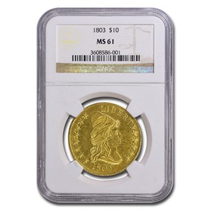 1803 $10 Turban Head Gold Eagle MS-61 NGC