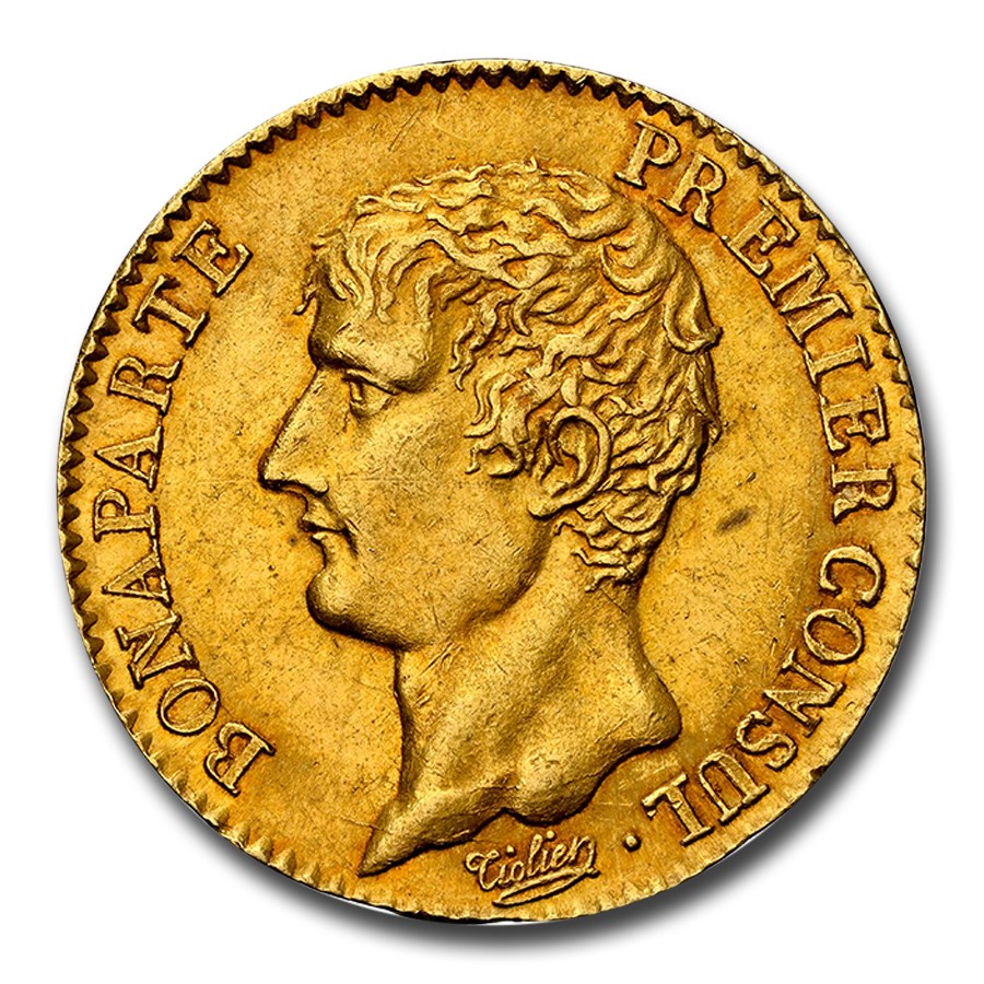1803-A France Gold 20 Francs Napoleon I MS-62 NGC