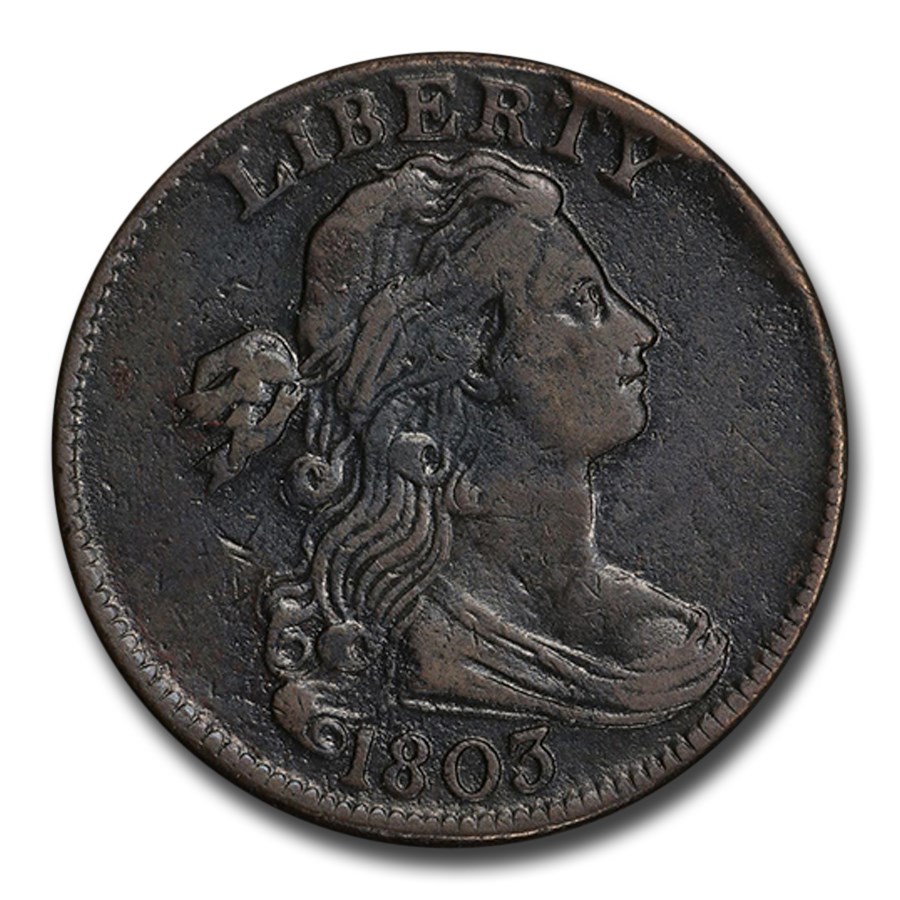 Buy 1803 Draped Bust Large Cent Fine-15 PCGS (No Stems) | APMEX