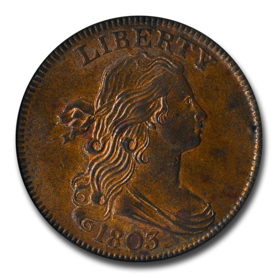 Buy 1803 Draped Bust Large Cent MS-64 NGC CAC (Red/Brown) | APMEX