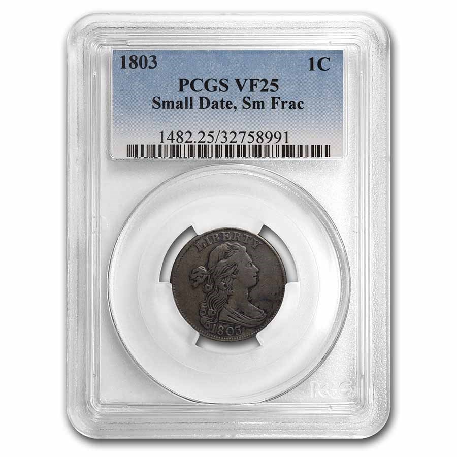 Buy 1803 Draped Bust Large Cent VF-25 PCGS (Small Date, Sm. Fraction ...