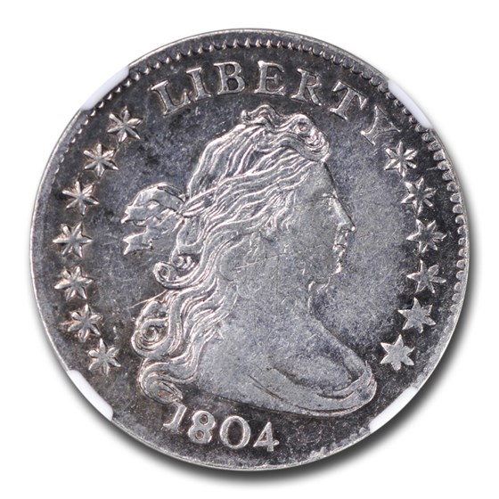 Buy 1804 Draped Bust Dime AU-55 NGC (13 Stars Reverse, JR-1) | APMEX