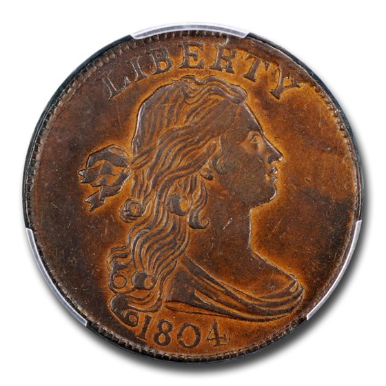 Buy 1804 Draped Bust Large Cent AU-55 PCGS (S-266) | APMEX