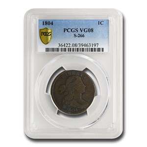 Buy 1804 Draped Bust Large Cent VG-8 PCGS Brown | APMEX