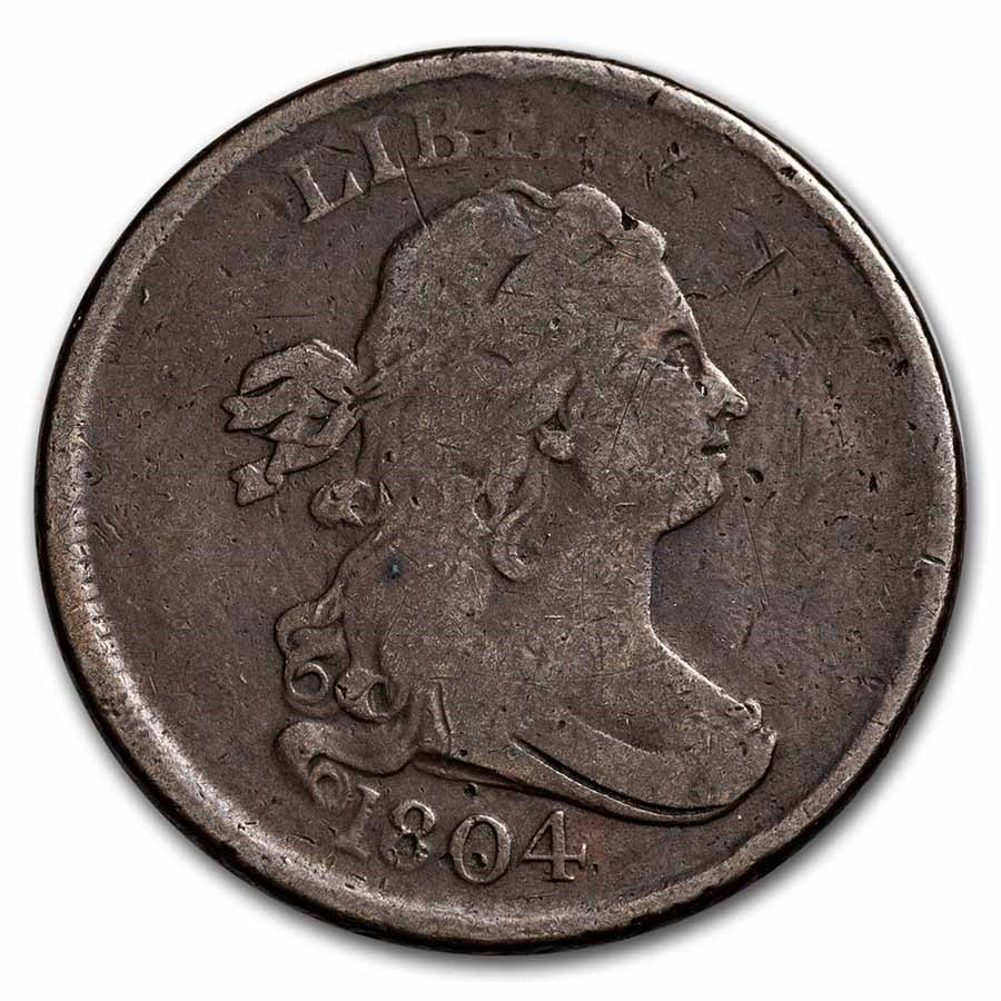 Buy 1804 Half Cent Crosslet 4 Stemless VG | APMEX