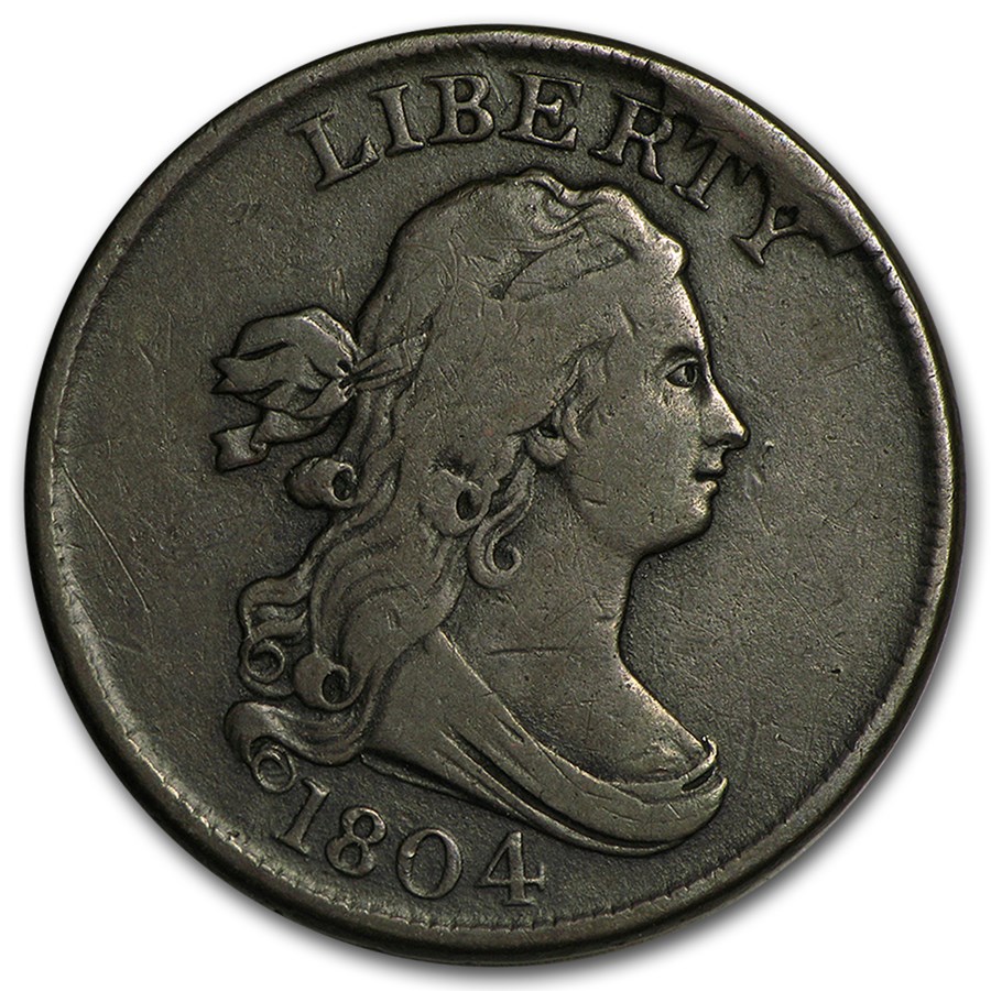 Buy 1804 Half Cent Crosslet 4 w/Stems VF | APMEX