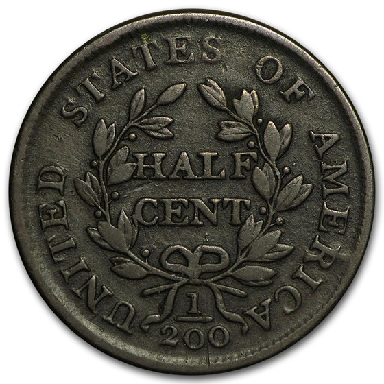 Buy 1804 Half Cent Crosslet 4 w/Stems VF | APMEX