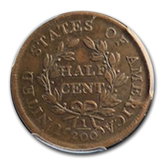 Buy 1804 Half Cent XF-40 PCGS (Crosslet 4, Stems) | APMEX