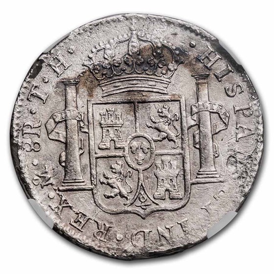 Buy 1805-Mo TH Mexico Silver 8 Reales NGC (c.1807 Cuban Waters) | APMEX