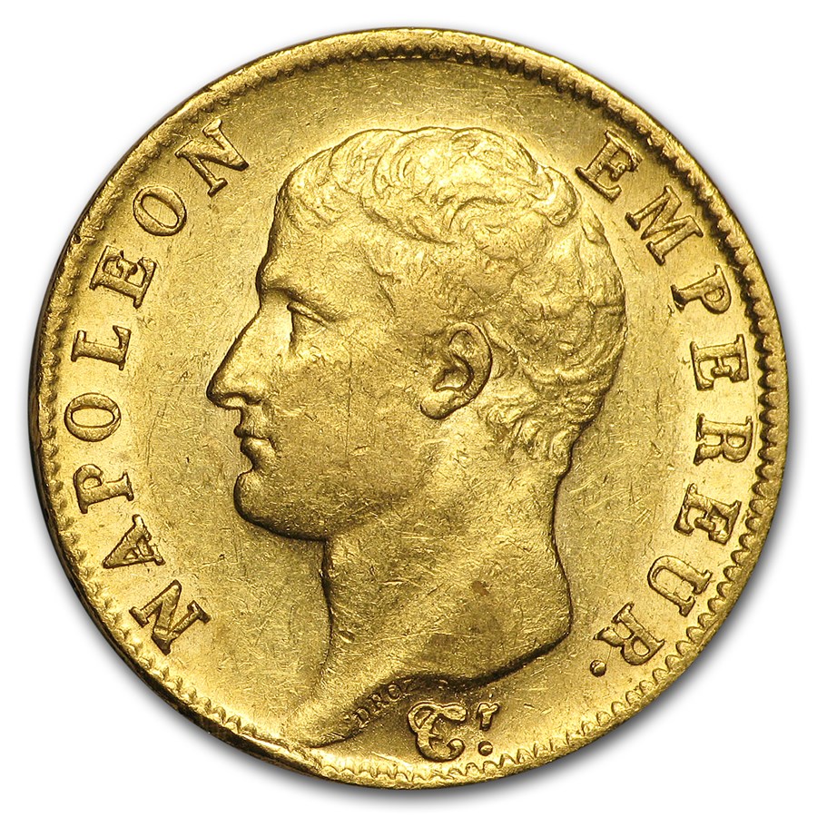 Buy 1806-A France Gold 20 Francs Napoleon I AU | APMEX