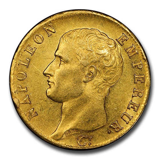 Buy 1806-A France Gold 40 Francs Napoleon I MS-61 PCGS | APMEX