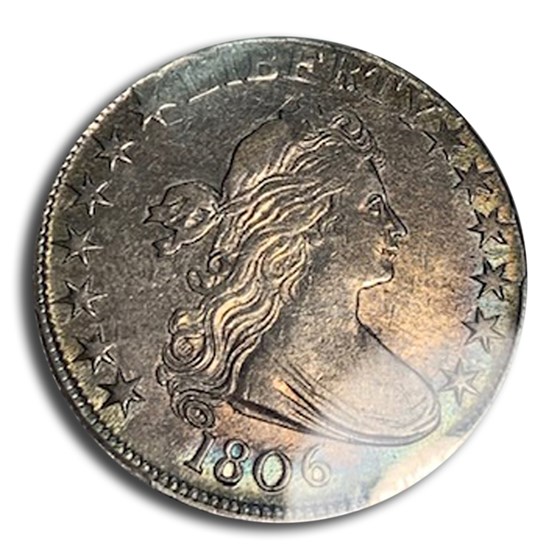 Buy 1806 Bust Half Dollar XF-40 PCGS (Pointed 6, No Stem) | APMEX