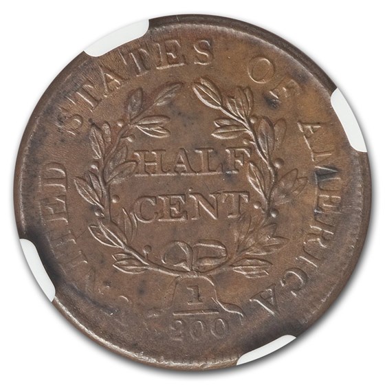 Buy 1806 Draped Bust Half Cent MS-64+ NGC (Brown) | APMEX