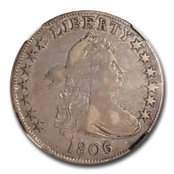 Buy 1806 Draped Bust Half Dollar XF-40 NGC CAC (6 Over Inverted 6) | APMEX