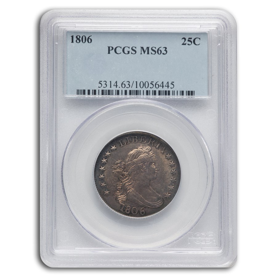1806 Draped Bust Quarter MS-63 PCGS