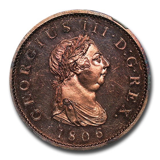 Buy 1806 Great Britain Penny George III PF-62 NGC (Red/Brown) | APMEX