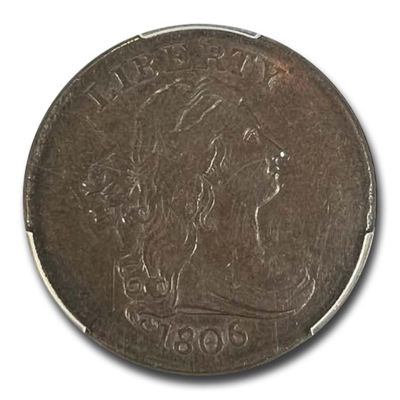 Buy 1806 Half Cent AU-55 PCGS (Brown) | APMEX