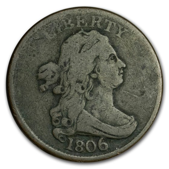 Buy 1806 Half Cent Large 6 w/Stems Fine | APMEX
